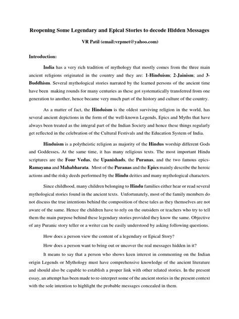 reopening some legendary and epical stories to decode hidden messages