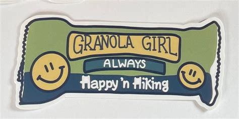 Granola Girl Vinyl Sticker Etsy