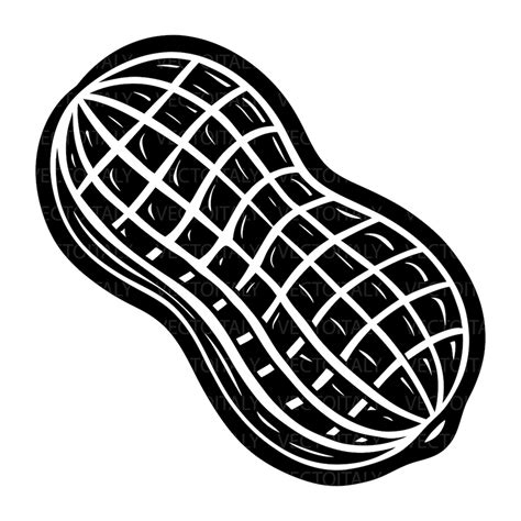 Peanut Logo Black And White