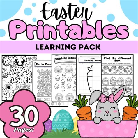 Easter Activity Pack Easter Math And Easter Coloring Worksheets For Elementary