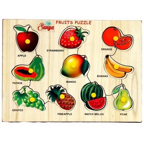 Multicolor Wooden Fruit Puzzle At Best Price In Meerut Id 27457920091