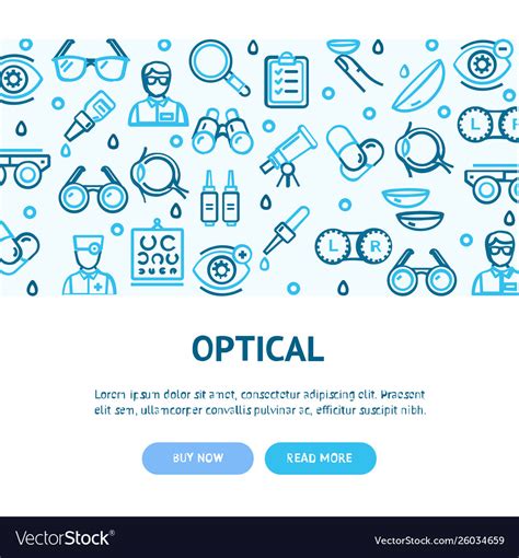 Ophthalmology And Optometry Flyer Banner Posters Vector Image