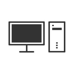 デスクトップパソコンのアイコン 【商用ok 無料】シンプルなフリーアイコン素材サイトsato Icons 丸みのあるアウトラインとシルエットのアイコン集【商用利用可能】