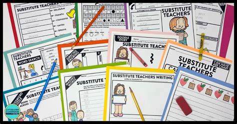 Substitute Teacher Worksheet Substitute Teacher Folder Roi Resources