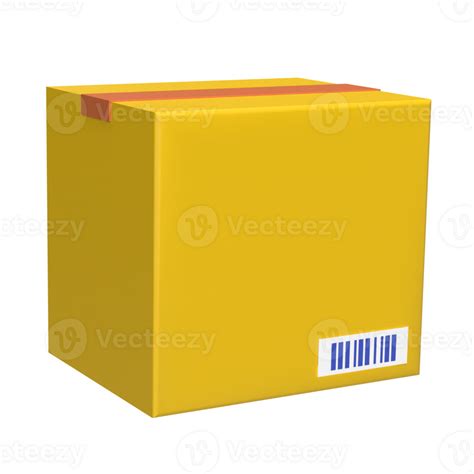 3d Illustration Of Yellow Box 51016551 Png