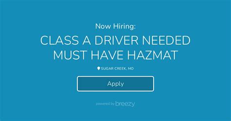 Class A Driver Needed Must Have Hazmat At Small Potato Trucking