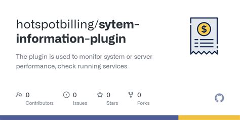 Github Hotspotbilling Sytem Information Plugin The Plugin Is Used To Monitor System Or Server