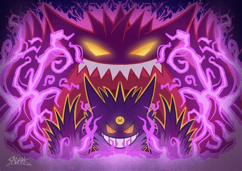 Artstation Mega And Giga Gengars Pokemon