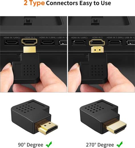 Sounix Hdmi Adapter Hdmi Verloopstuk Hdmi 21 8k 90270 Graden