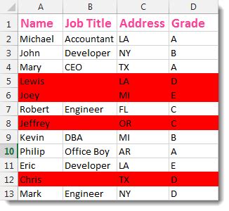 Excel Delete Rows Zbrainsoft
