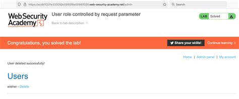 Portswiggers User Role Controlled By Request Parameter Walkthrough