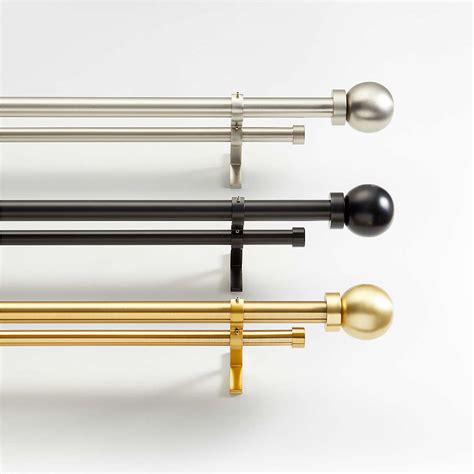 Curtain Hardware Rods Tie Backs And Rings Crate And Barrel Canada