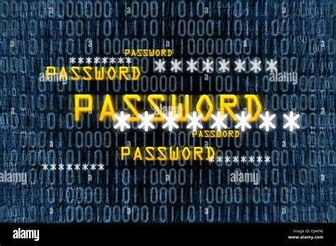Binary Password Background Stock Photo Alamy