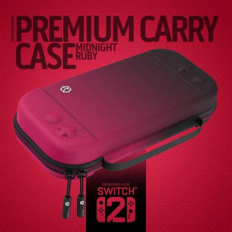 Powerwave Premium Carry Case For Nintendo Switch 2 Midnight Ruby