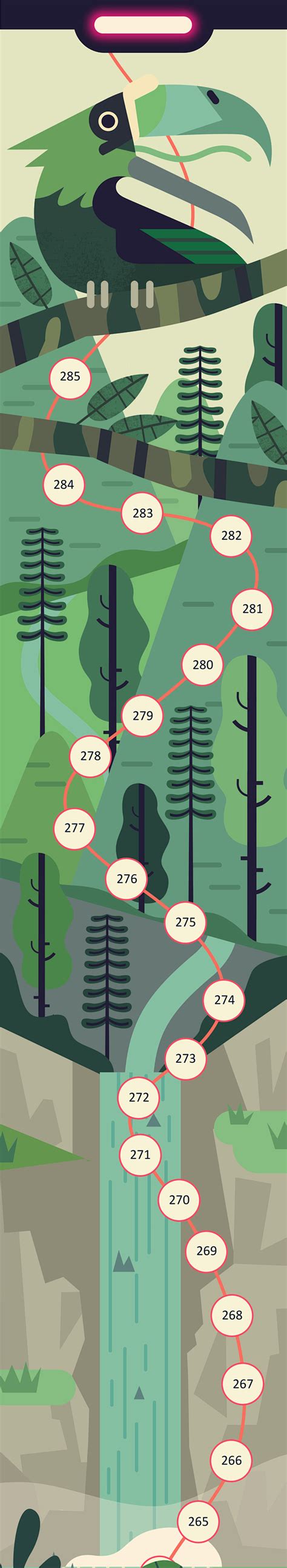 Twodots Two Dots World Game App Owen Davey Waterfall 21000