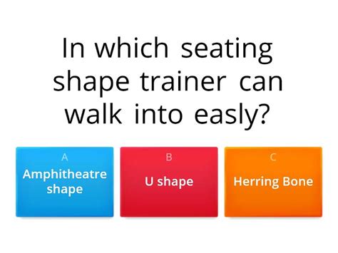 Learning Environment Different Seating Patterns Quiz
