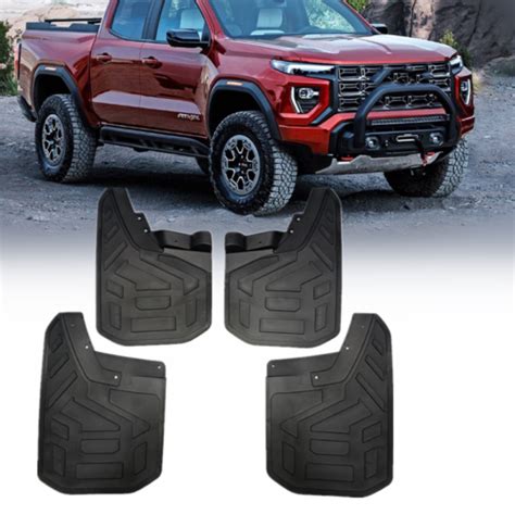 4 Pcs Factory Front And Rear Mud Guards Splash Flaps For Gmc Canyon 2023