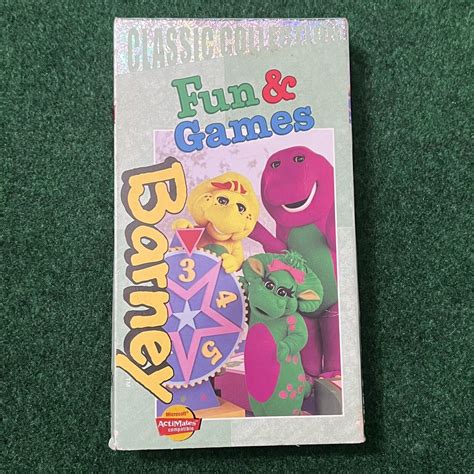 Barney Barneys Fun And Games Vhs 2000 Classic Collection For Sale