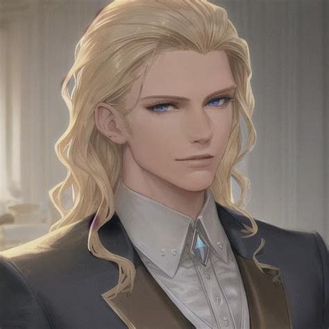 Samdoesart Young Man Manly Handsome Wavy Blond H