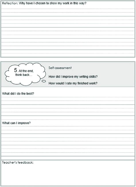 Page 4 Of The Year 2 Writing Planning Template Self Reflection