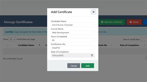 Certify Certificate Management And Verification Wordpress Plugin