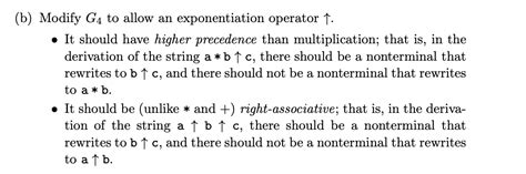 Solved Arithmetic Expressions Consider The Grammar G4 Page