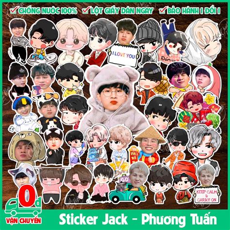 Combo 100 Sticker Hình Dán Decal Chống Nước Chủ đề Jack J97 Phương Tuấn