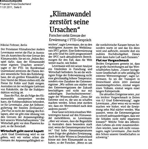 Prof Anders Levermann Phd