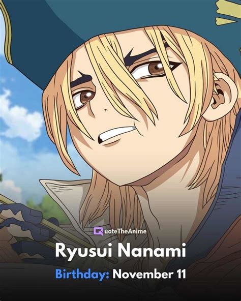 Ryusui Nanami Birthday Anime Chibi Dr Stone Anime