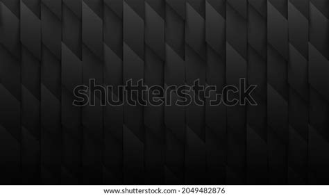 3d Parallelograms Pattern Conceptual Minimalist Black Stock