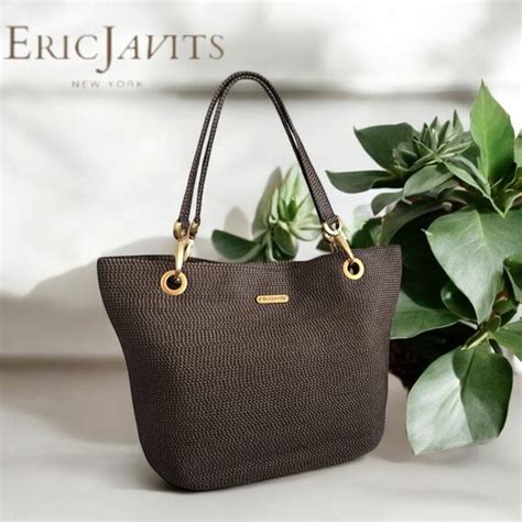 Eric Javits Bags Eric Javits New York Woven Brown Tote Hand