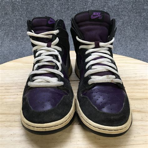 Nike High Tops Black And Purple