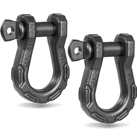 All Top D Ring Shackle 2 Pack 34 Fully Forged