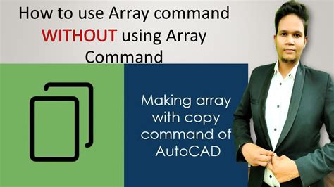 How To Use Array Command Without Using Array Command In Autocad