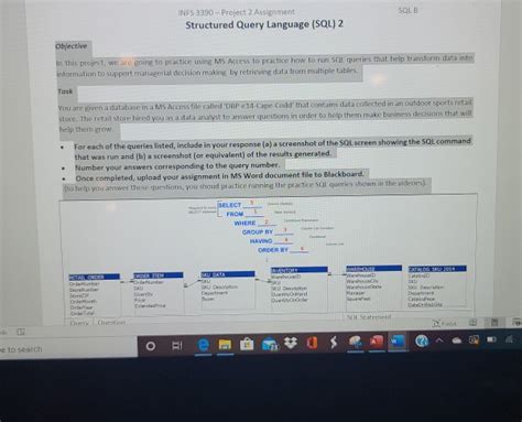 Solved Solb Infs 3390 Project 2 Assignment Structured