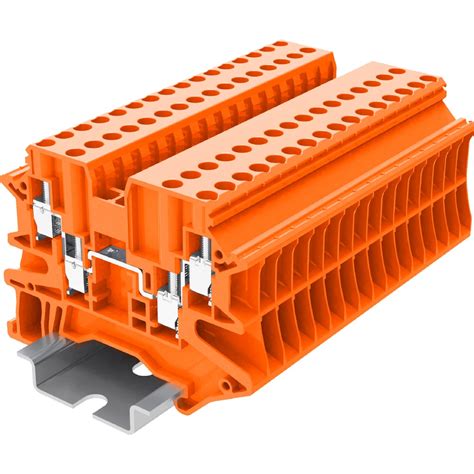 Клемма Supu Tu 2 2 винтовая сечение 2 5 мм кв оранжевая 100 шт Tu2 5 4 Og выгодная цена