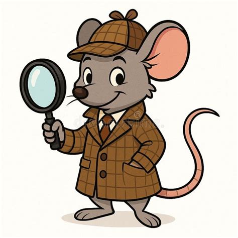 Curious Detective Mouse Stock Illustrations 124 Curious Detective