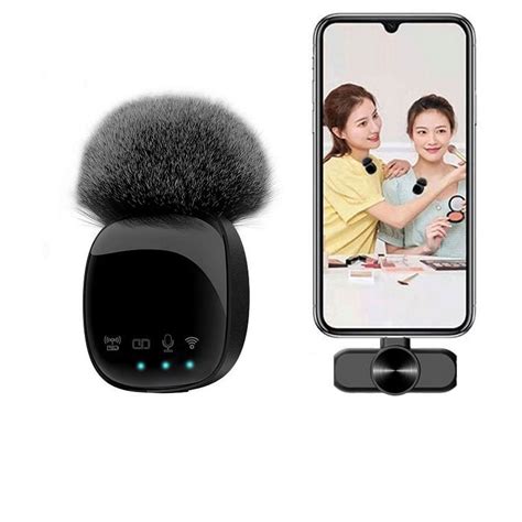 Wireless Lavalier Microphone Hd Portable Audio Video Recording Mini