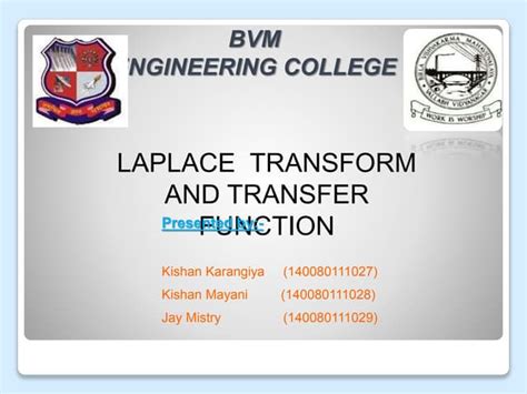 Laplace Transformation And Its Application Pptx