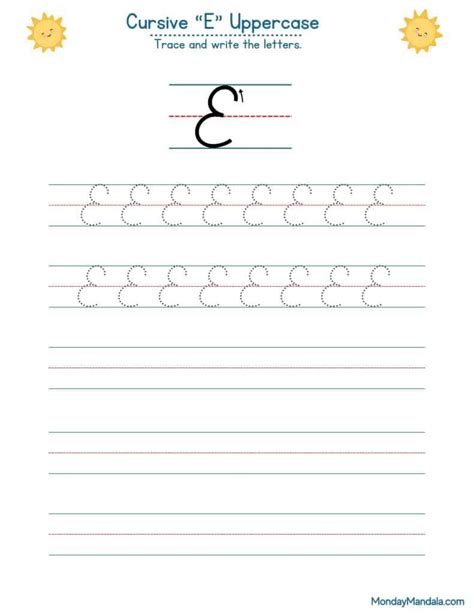 The Letter E In Cursive Lowercase