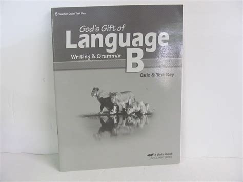 Language B Abeka Quiz Test Key Pre Owned 5th Grade Language Textbooks Homeschool Book Smart