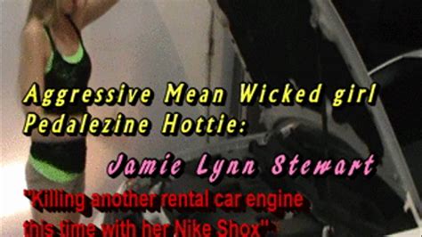 Jamie Wrecking Her Rental Cars Engine Red Line Pedal Pumping Resource Clips4sale