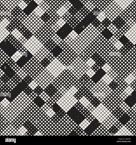 Modern Stylish Halftone Texture Endless Abstract Background With Random Size Squares Vector
