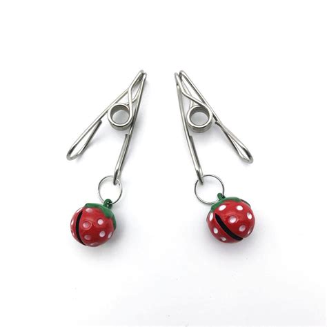 Sadistic Strawberry Nipple Pinchers Cum Swing With Me
