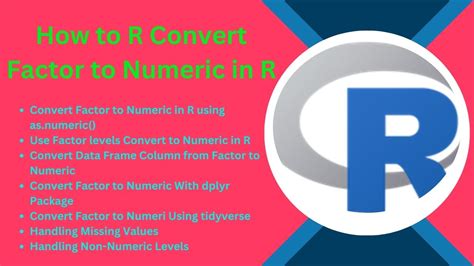 How To R Convert Factor To Numeric In R Spark By Examples