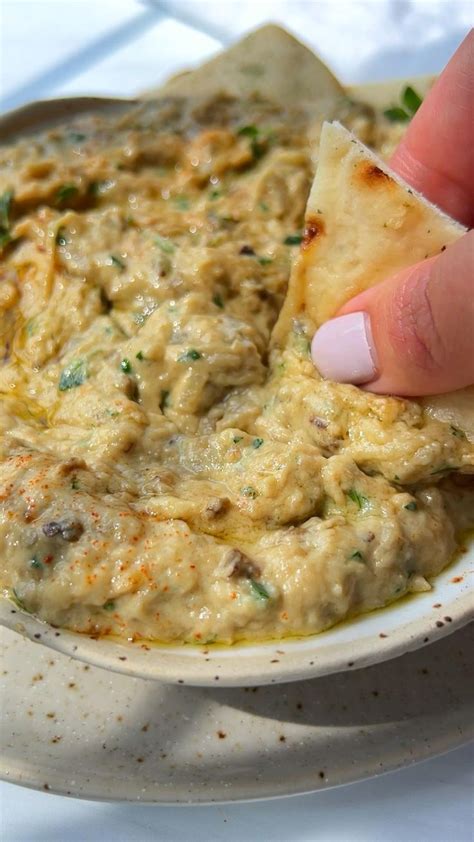 Easy Baba Ganoush Healthy Snacks Vegetarian Dishes Cooking Recipes