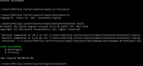 Cannot Build Project Templates Created With Dotnet New In F In NET