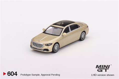 Mini Gt 164 Mercedes Maybach S680 Champagne Metallic Metal Diecast