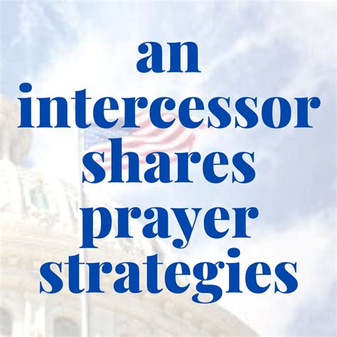 Word From An Intercessor Prayer Strategy Intercessors For America