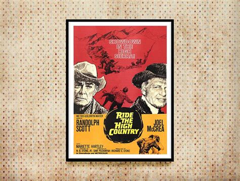 Reprint Of The Vintage 1962 Movie Poster Ride The High Country